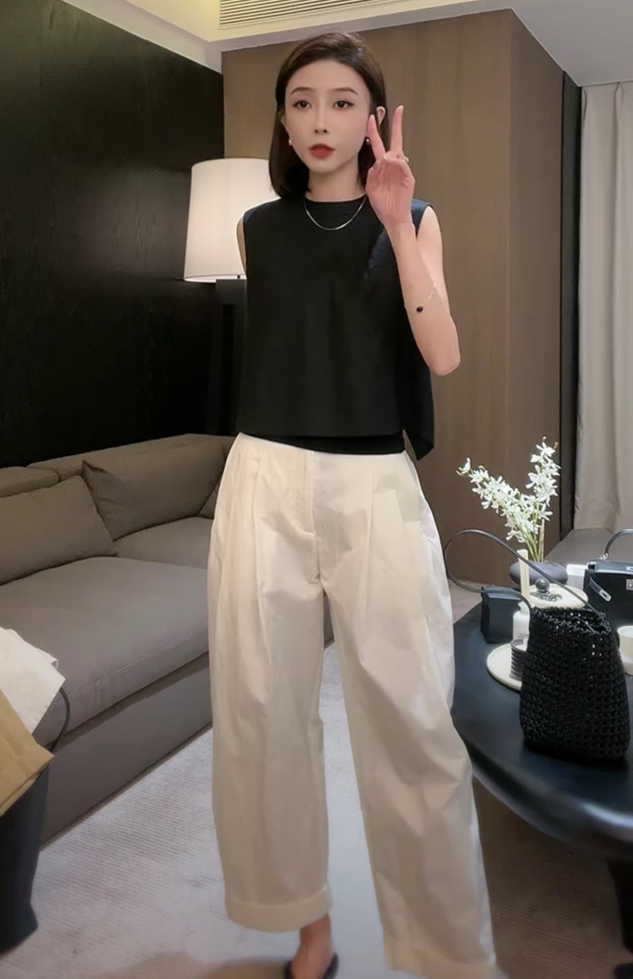 กางเกงลำลองจีบ (Z627) – LBZ Studio